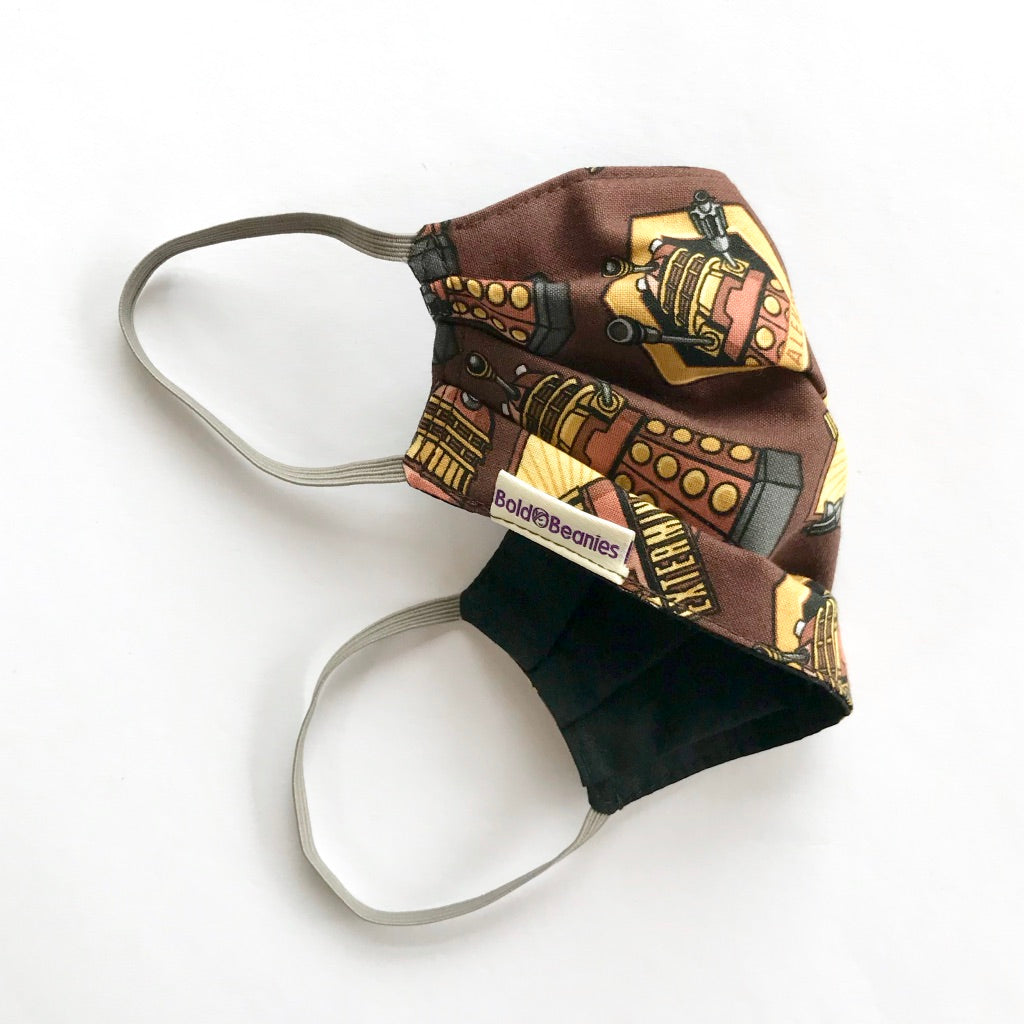 Fun Dalek Surgical-Style Face Covering Mask – Bold Beanies