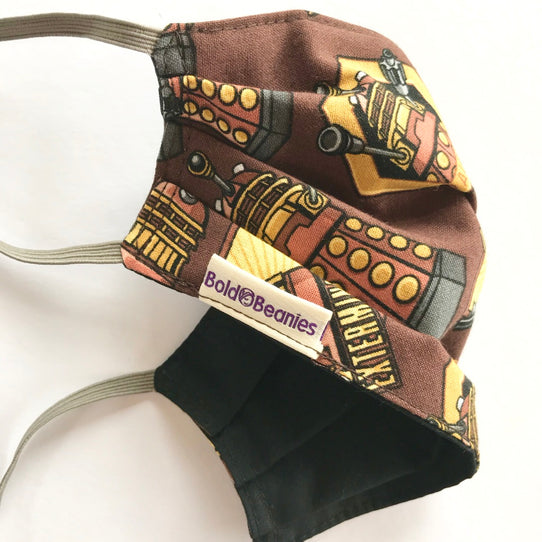 Fun Dalek Surgical-Style Face Covering Mask – Bold Beanies